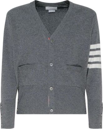 Thom Browne Homme, Pulls, Gris, Taille: 2XL Cardigans