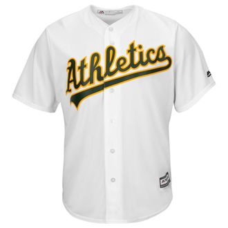 Majestic Oakland Athletics As Cool Base MLB Trikot Jersey weiß (L)