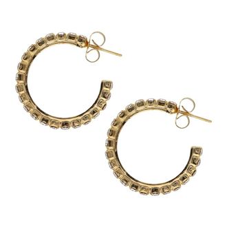 Lott. Gioielli CE SW Creole W/ Fine Stones S - - Accessories - Damen - Gelb - ONE SIZE