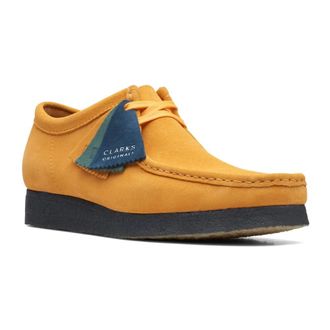 Clarks Wallabee Schn&uuml;rschuhe - - Shoes - Herren - Gelb - 41 EU
