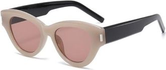 Generic Lunettes De Soleil R&eacute;tro &Agrave; Petite Monture For Hommes Et Femmes, Id&eacute;ales For Les Photos De Vacances Et Les F&ecirc;tes.(Pink)