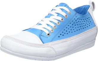 Andrea Conti Damen Sneaker, türkis/weiß, 41 EU