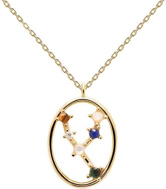 P D PAOLA PDPAOLA - Halskette Stier - 925er Sterlingsilber 18k Vergoldung - Damenschmuck