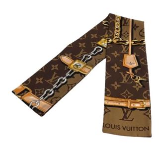 Louis Vuitton Pre-owned Vintage Silk Scarf - Femme - Pre-owned - Brun - Taille: ONE Size