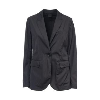 Aspesi Klassischer Baumwollblazer - - Jackets - Damen - Schwarzk - M