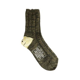 KAPITAL Rainbowy Happy Heel Socks