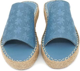 Bonateks Damen DERBTRLKY100096 Wedge Sandal, Blue, 36 EU