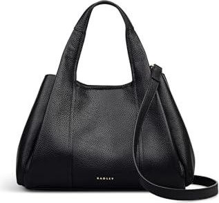 Radley London London Stanhope Square Petit sac en cuir avec poignée sur le dessus pour femme, Noir, S