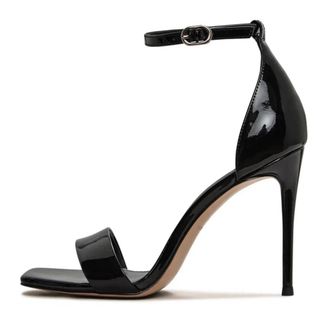 Cesare Gaspari Klassische Lackleder-Heels mit Kn&ouml;chelriemen - Schwarz - - Shoes - Damen - Schwarzk - 39 EU