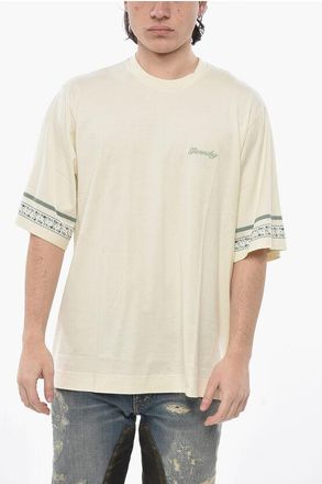 Givenchy Rundhals-T-Shirt aus Baumwolle mit floralen Details Gr&ouml;&szlig;e Xs