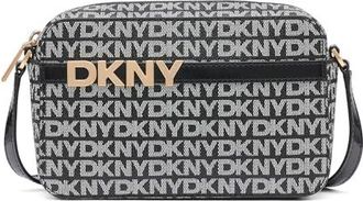 DKNY Sac pour appareil photo Avril pour femme, logo noir et noir