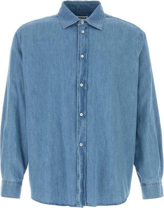 Jil Sander Homme, Chemises, Bleu, Taille: L Chemise 221 Trait&eacute;e