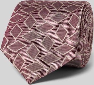 Willen Krawattenfabrik Krawatte aus Seide im Allover-Look (7,5 cm)