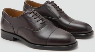 Mango Chaussures style richelieus cuir marron - Homme - 39 - MANGO MAN