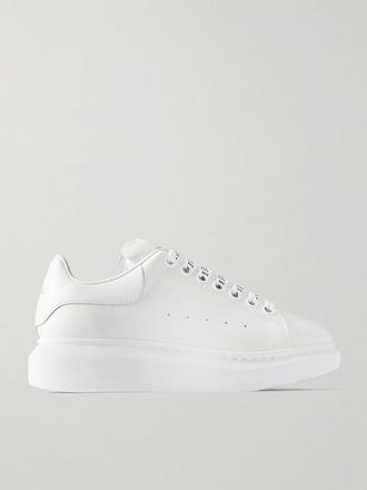 Alexander McQueen Sneakers Aus Leder Mit Überstehender Sohle - Weiß