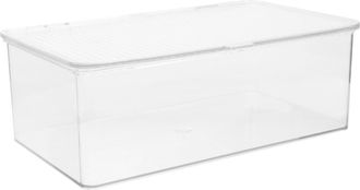 Garneck Transparente CD Aufbewahrungsbox mit Deckel Staubschutz Großer Kapazität Leichter DVD Organizer Tragbare CD Hülle für Zuhause Büro und Unterwegs