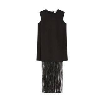 Sportmax Damen, Kleider, Schwarzk, SGr&ouml;&szlig;e