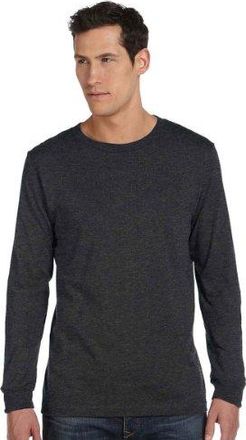 Bella + Canvas Bella + Canvas 3501 CN 3501 MENS FILMORE LS TEE DRK GREY HEATHER L