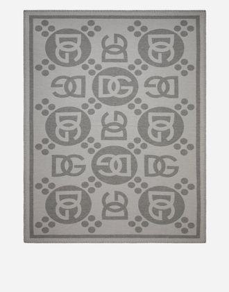 Dolce & Gabbana Wool Jacquard Blanket - Plaid Multicolor Onesize