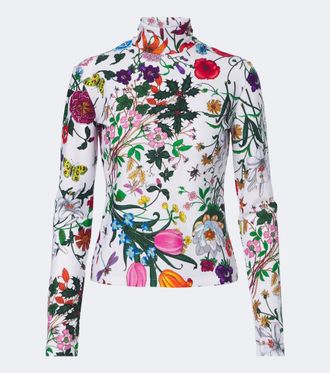 Gucci Bedrucktes Top Gucci Flora aus Jersey