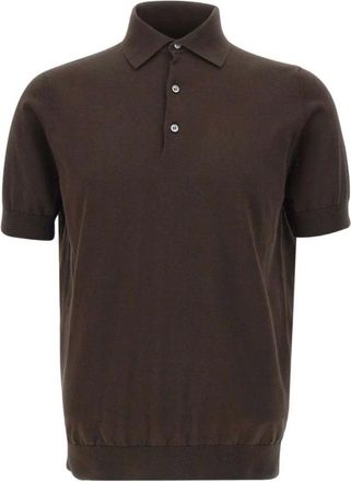 FILIPPO DE LAURENTIIS Homme, Tops, Brun, Taille: M M/C Paramontura Polo