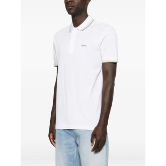 HUGO BOSS Cotton Piqu&eacute; Polo Shirt - White