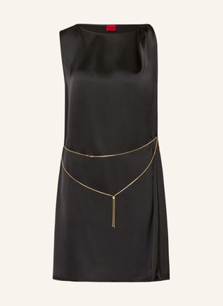 HUGO BOSS Hugo Etuikleid Koberi Aus Satin schwarz