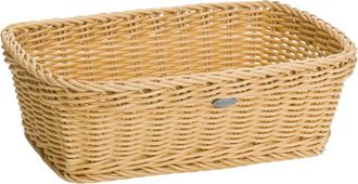 Westmark Mehrzweck-Korb, Geeignet für Hotel und Gastronomie, Rechteckig, ca. 31,5 x 22 x 10 cm, Synthetikfaser, Saleen Edition, Hellbeige, 02020030101