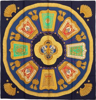 Herm&egrave;s T&uuml;cher & Schals - Scarf - Gr. unisize - in Blau - f&uuml;r Damen