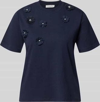 Christian Berg T-Shirt mit floralen Applikationen