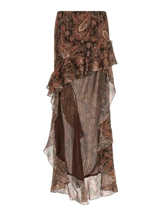 Andamane Jupe Longue - Marron
