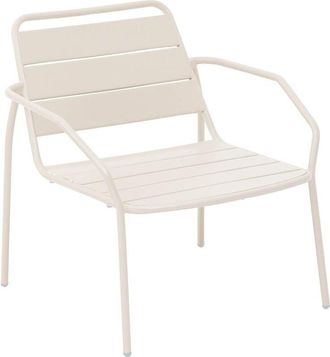 Hesperide Hesperide - Fauteuil de salon de jardin Phuket argile en acier trait&eacute; en epoxy - Hesp&eacute;ride