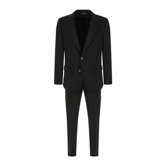 Dolce & Gabbana Costume en laine stretch ardoise - Homme - Costumes - Noir - Taille: M