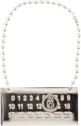 Maison Margiela Logo Plaque Charm - - Accessories - unisex - Grau - ONE SIZE