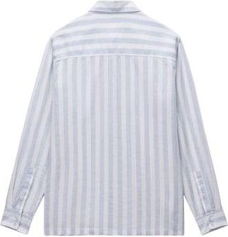 Napapijri Chemise droite Brolio en coton et lin