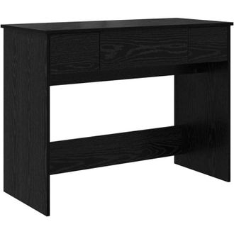 vidaXL Table de Toilette Chêne noir 100 x 45 x 76 cm Bois dingénierie Vidaxl
