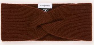 Darling Harbour Darling Harbour Stirnband Aus Cashmere braun