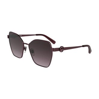 Longchamp Femme, Accessoires, Brun, Taille: ONE Size Lunettes de soleil &agrave; monture m&eacute;tallique