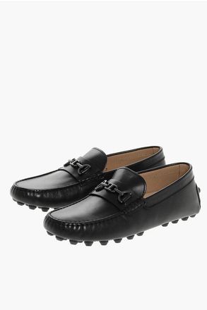 Tod's Leather Loafers with Rubber Sole and Morset Gr&ouml;&szlig;e 40,5