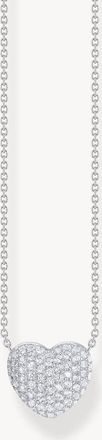 Thomas Sabo Halskette aus Sterlingsilber mit Details in Wei&szlig;