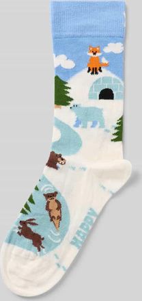 Happy Socks Socken aus elastischem Baumwoll-Mix Modell Winter Life