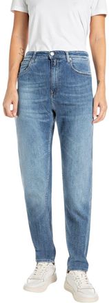 Replay Damen Jeans Keida Baloon-Fit ResinPlus+, Blau (Medium Blue 009), 28W / 32L