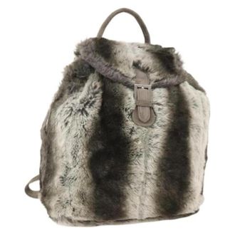 Fendi Pre-owned Vintage Fur Backpack - - Pre-owned - Damen - Grau - ONE SIZE