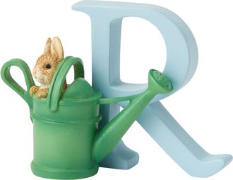 Enesco Beatrix Potter R Peter Rabbit Watering Can Figurine, 3.5 x 0.7 x 0.7 cm, Bunt
