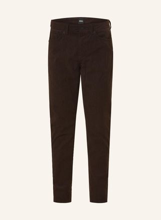 HUGO BOSS Cordhose Delaware Slim Fit braun