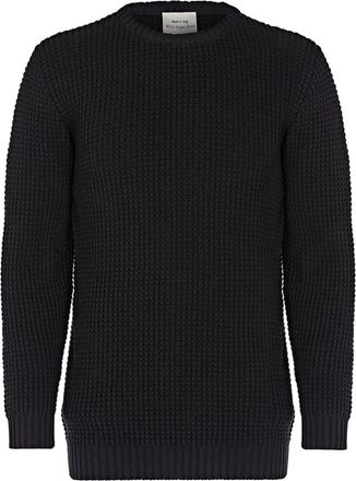 Will&rsquo;s Vegan Store Herren vegan Pullover Chunky Rib Schwarz