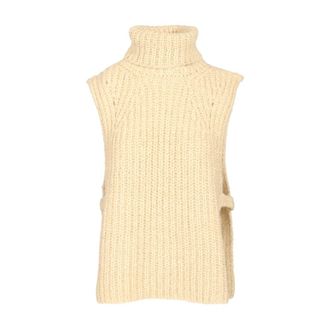 Isabel Marant Meggy &Auml;rmelloser Rollkragenpullover - - Knitwear - Damen - Beige - 2XS