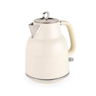 Salter Bouilloire R&eacute;tro 1,7 L Sans Fil, &Eacute;bullition Rapide 3KW, Base Rotative &agrave; 360&deg;, Avec Filtre Anti-Calcaire Amovible, Jauge de Niveau dEau, Indicateur Lum