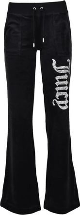 Juicy Couture Femme, Pantalons, Noir, Taille: 42 FR Tuta in Velluto