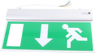 Filfeel Notausgangsbeleuchtung Schild, Acryl-LED-Sicherheits-Evakuierung Anzeigelampe für Einkaufszentren, Lagerhäuser